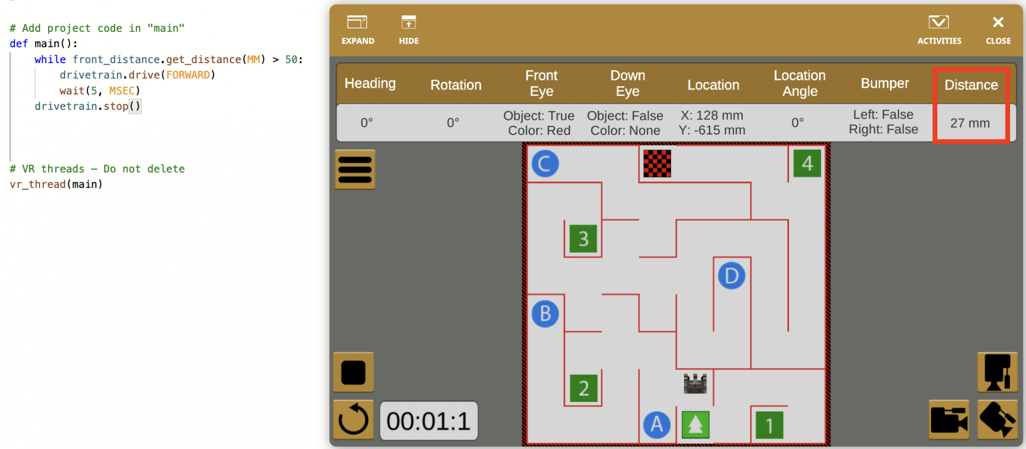 Vex Cs Unit 5 Detecting Walls From A Distance Lesson 1 What Is A Distance Sensor